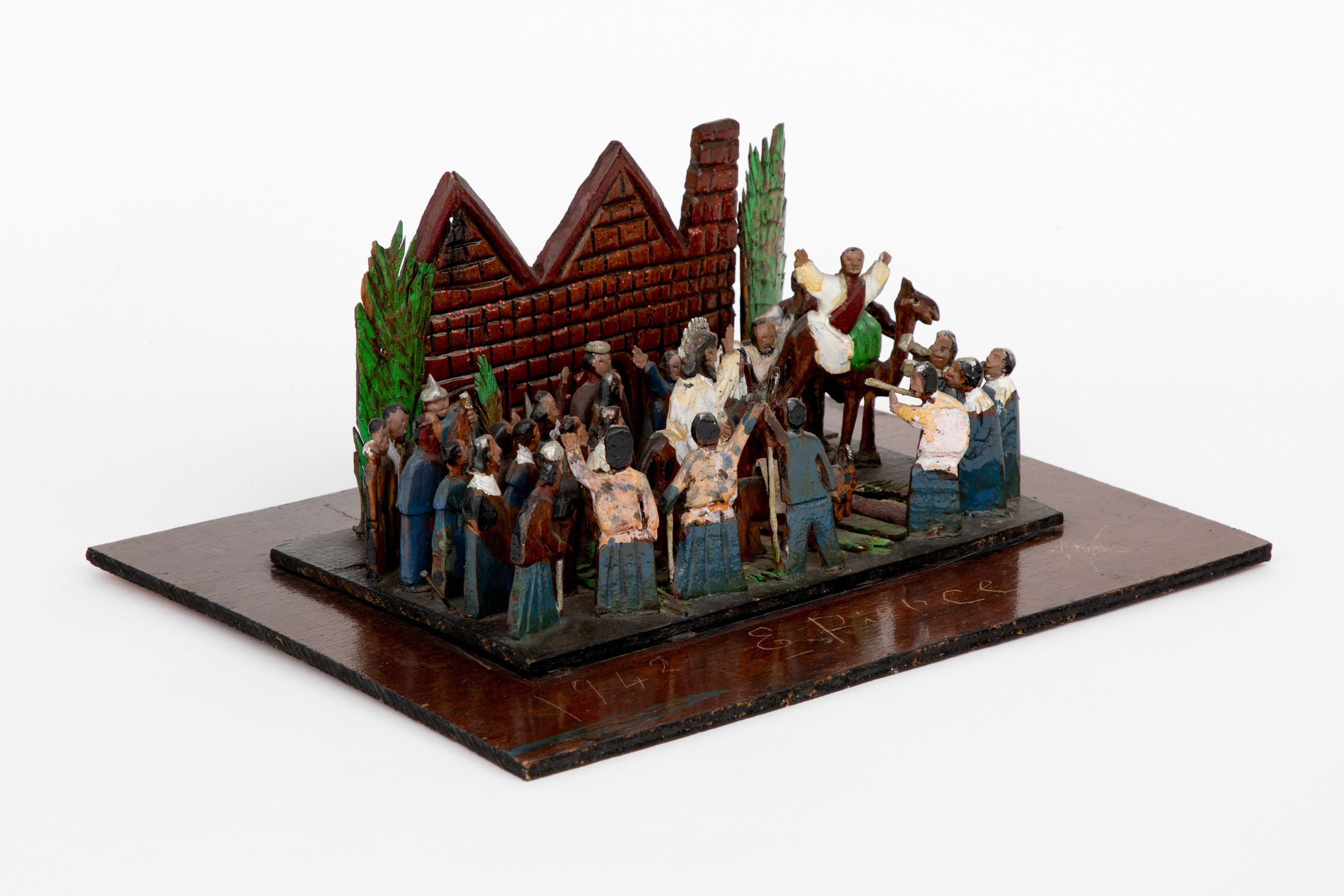 Fleisher/Ollman Gallery » Work » Elijah Pierce - Christ Entering Jerusalem