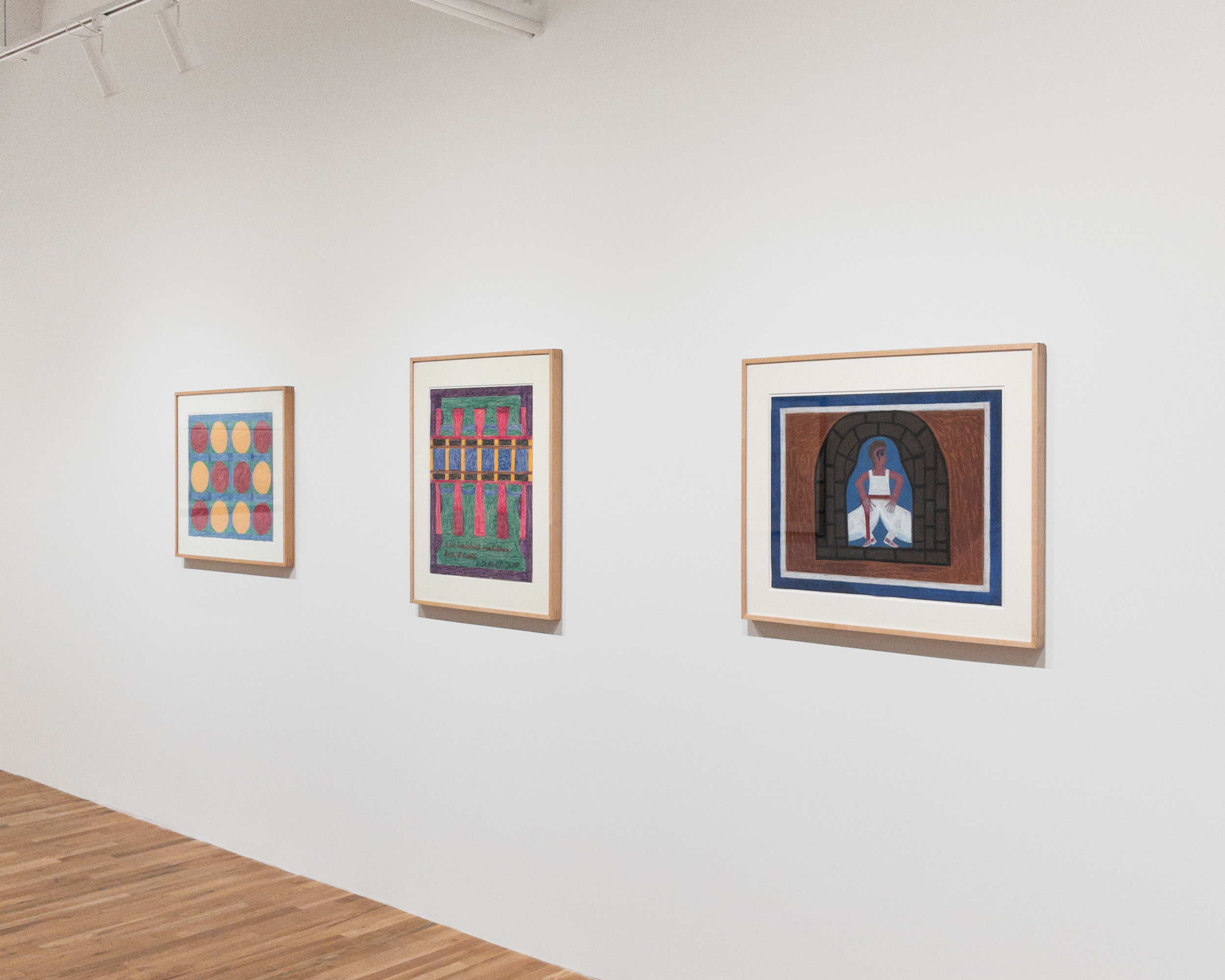 Fleisher/Ollman Gallery » Work » Eddie Arning - Rail Road Bridge