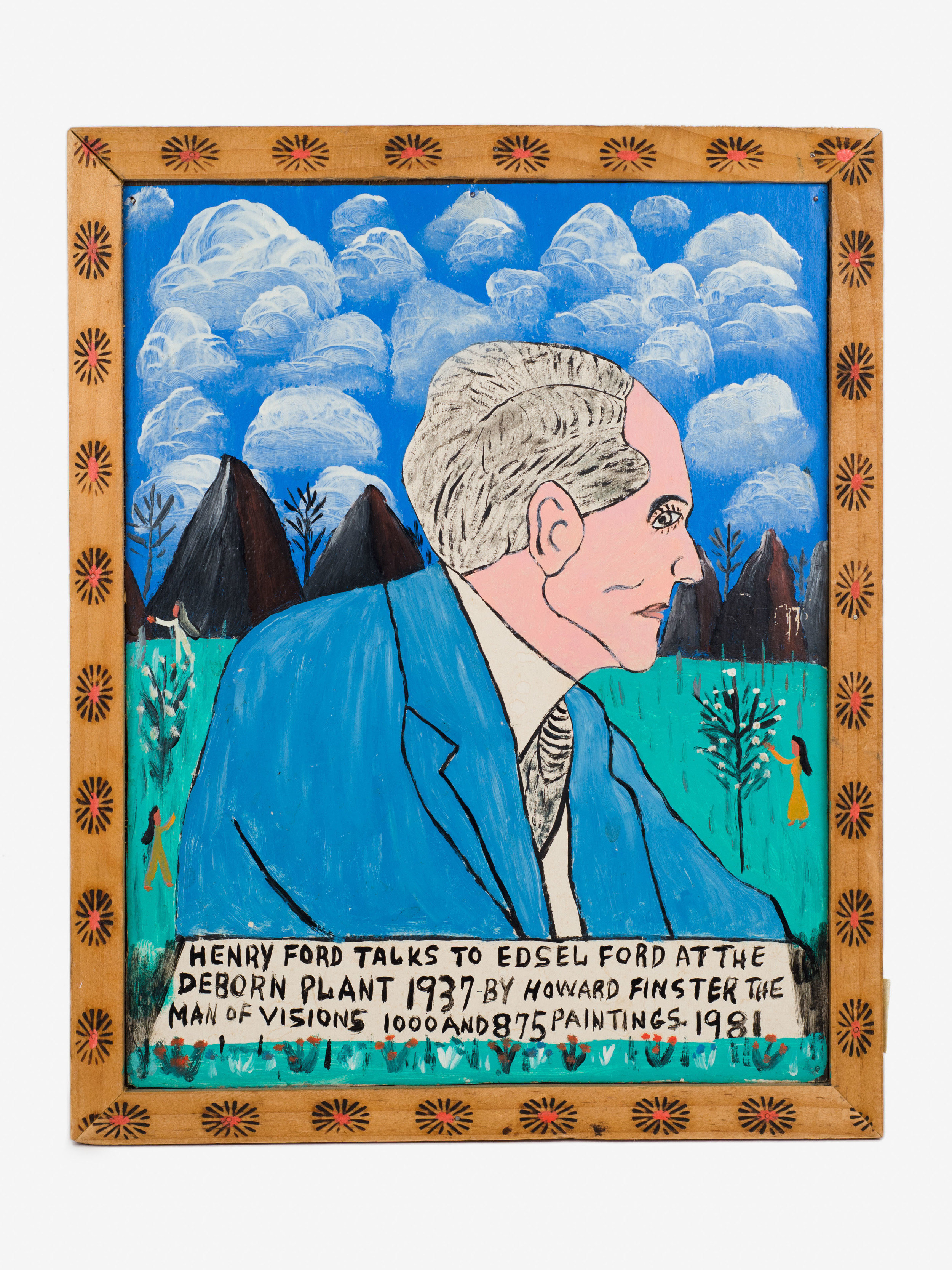 Fleisher/Ollman Gallery » Work » Howard Finster - Henry Ford Talking To ...