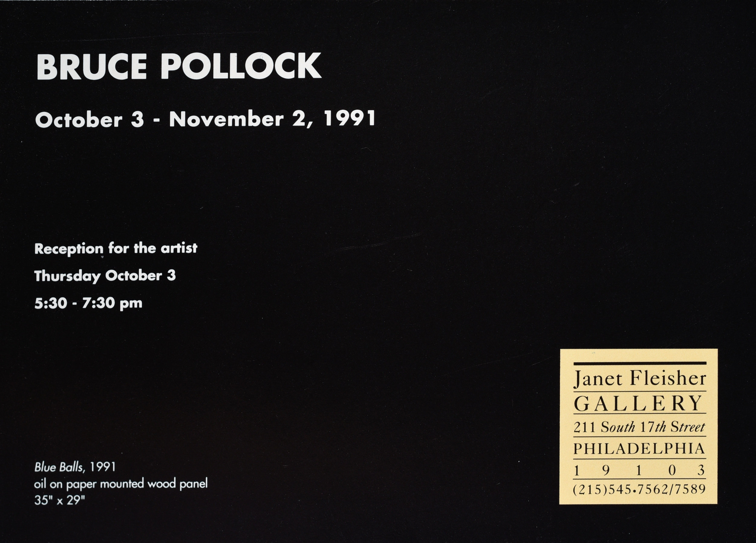 Fleisher/Ollman Gallery » Exhibitions » Bruce Pollock